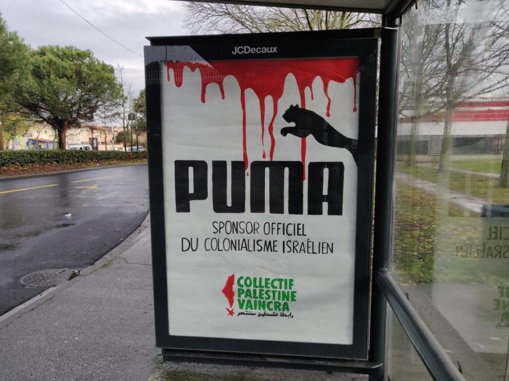18 Septembre : Stand Palestine « Boycott Puma, boycott Israël ...