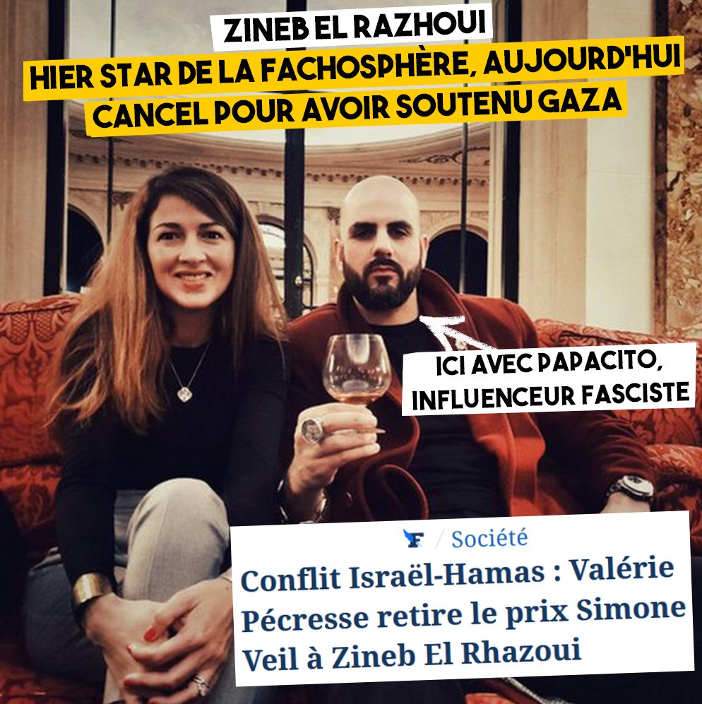Zineb El Rhazoui : ancienne star de la fachosphère blacklistée pour son ...