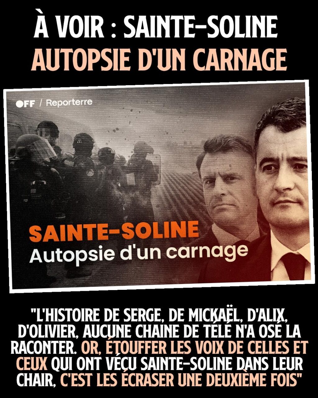 À voir : Sainte-Soline, “Autopsie d’un carnage” | OnePlanete