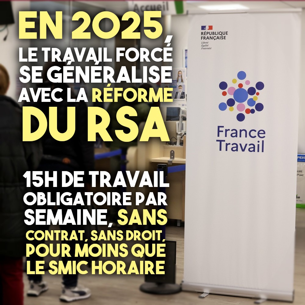 En 2025, le travail forcé se généralise avec la réforme du RSA | OnePlanete