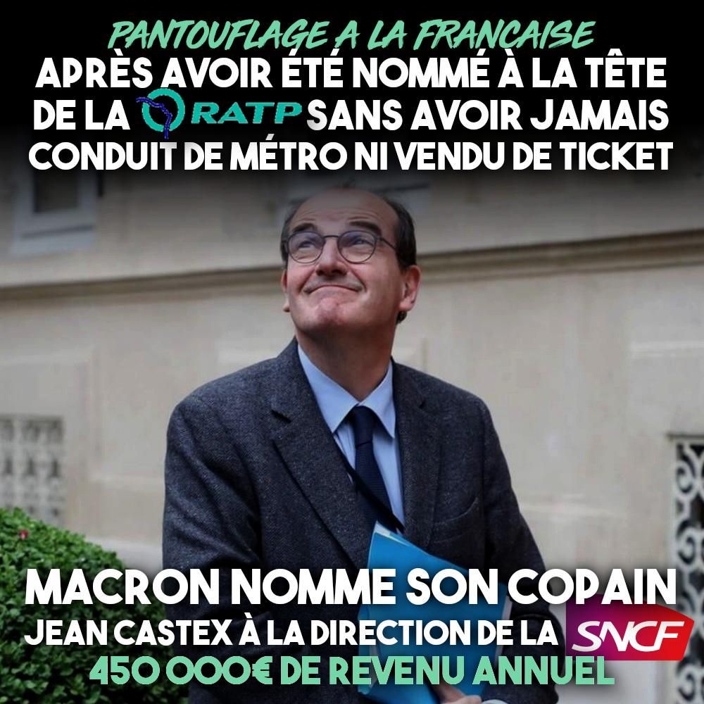 Pantouflage à la française : Macron nomme son copain Castex à la tête ...