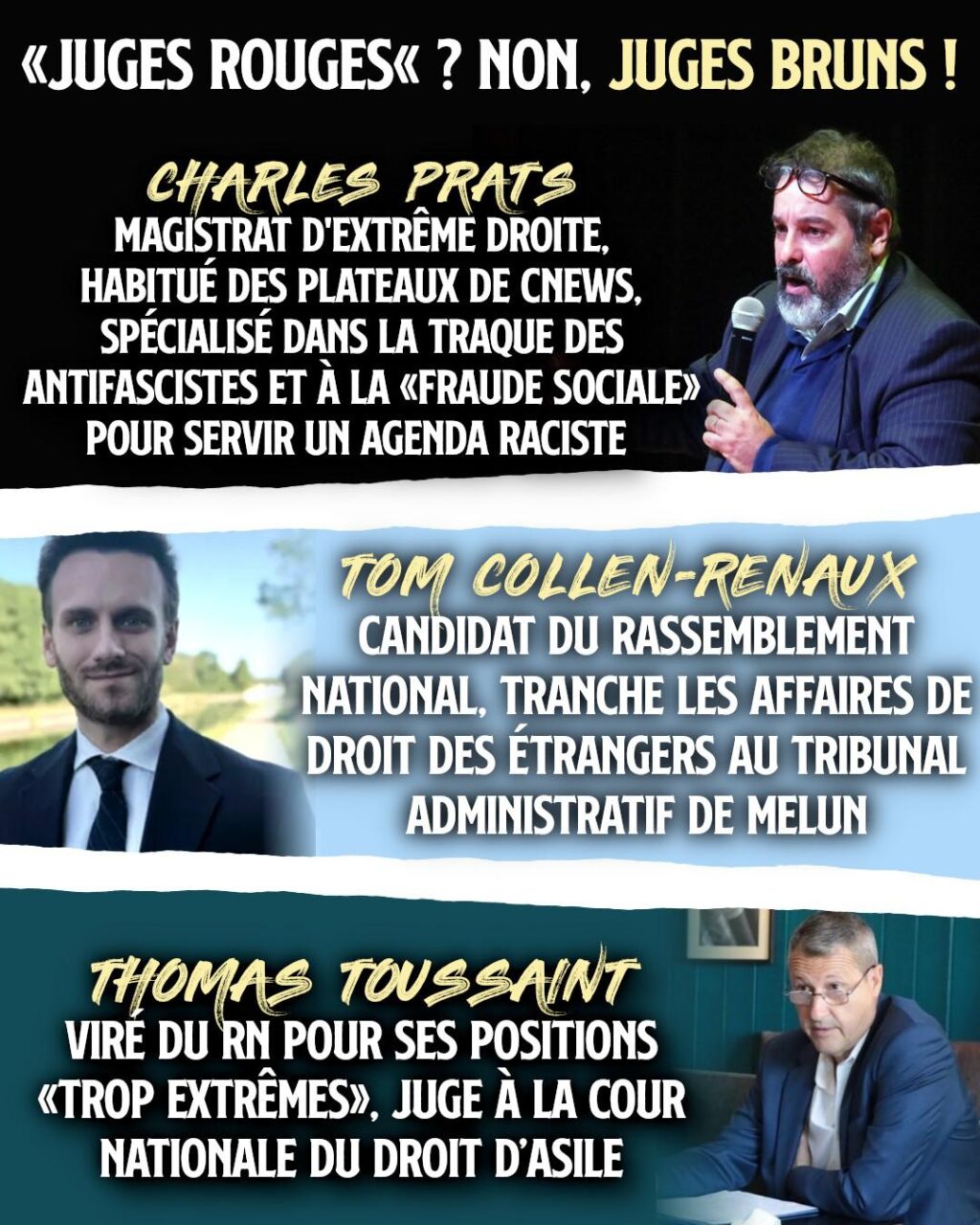 Les «juges rouges» sont un mythe, les juges bruns existent réellement ...