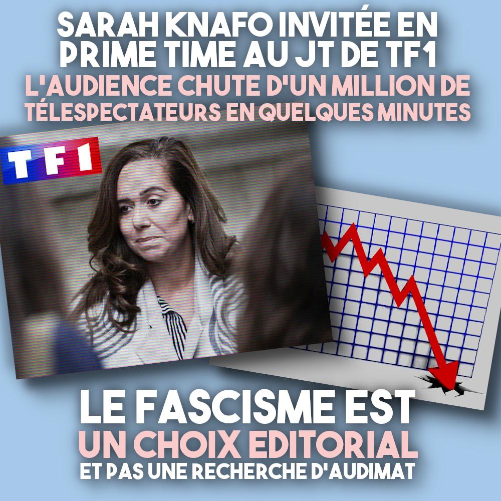 Knafo provoque un effondrement de l’audimat sur TF1 : le fascisme est ...