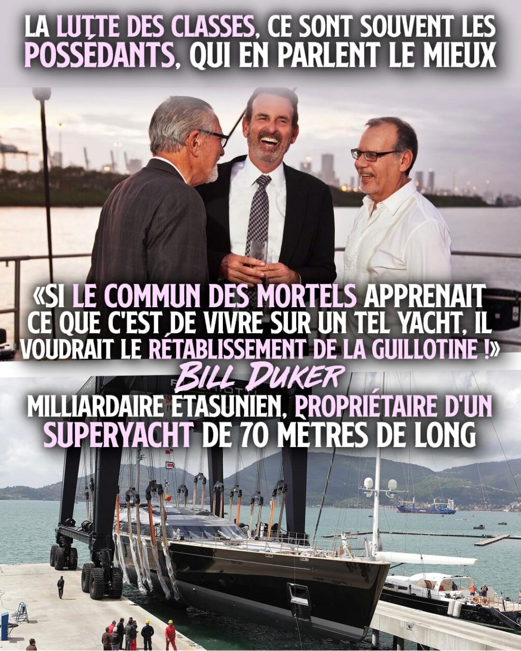 Il a osé le dire sur son yacht : les ultras riches méritent la ...